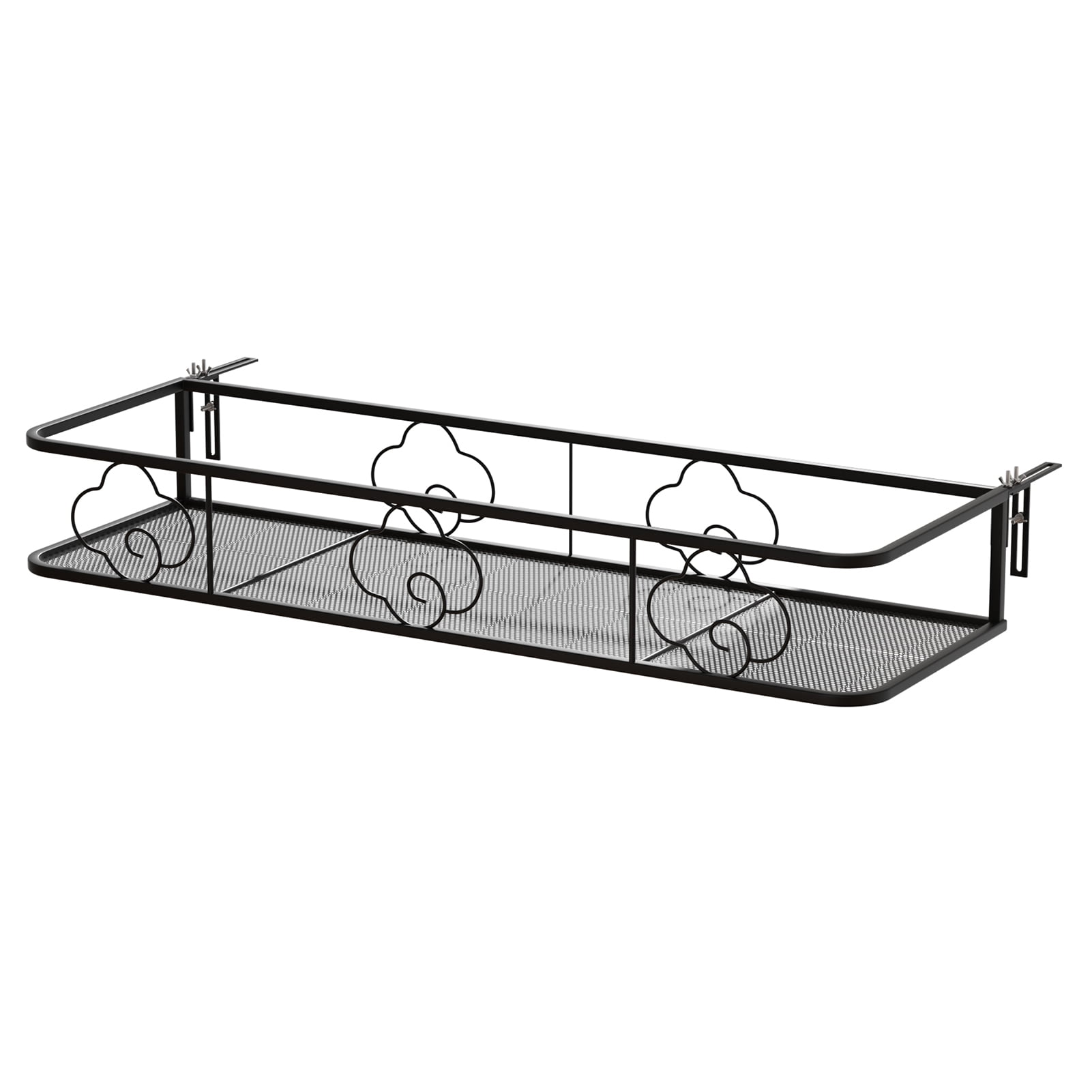 bestolf Balcony Patio Planter Railing Shelf, Window Decorative Hanging ...