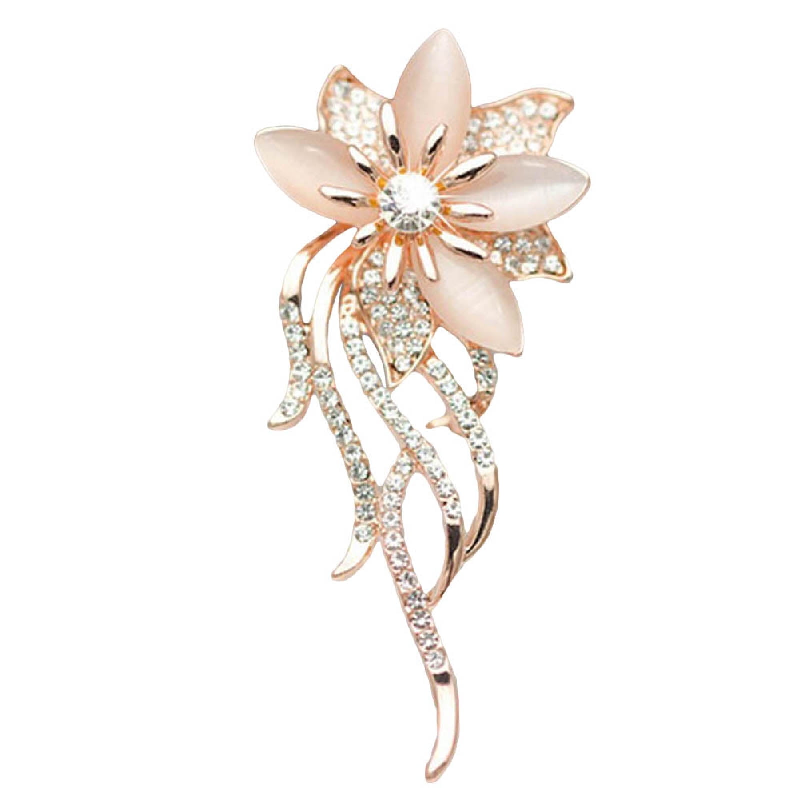 bestolf Brooch Pin Shiny Alloy Women Flower Brooch Pin - Walmart.com