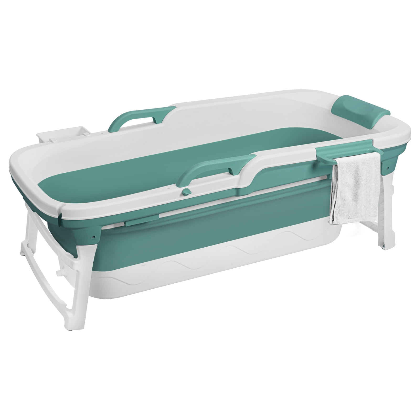 bestolf Foldable Bathtub, Large Collapsible Tub with Handle ...