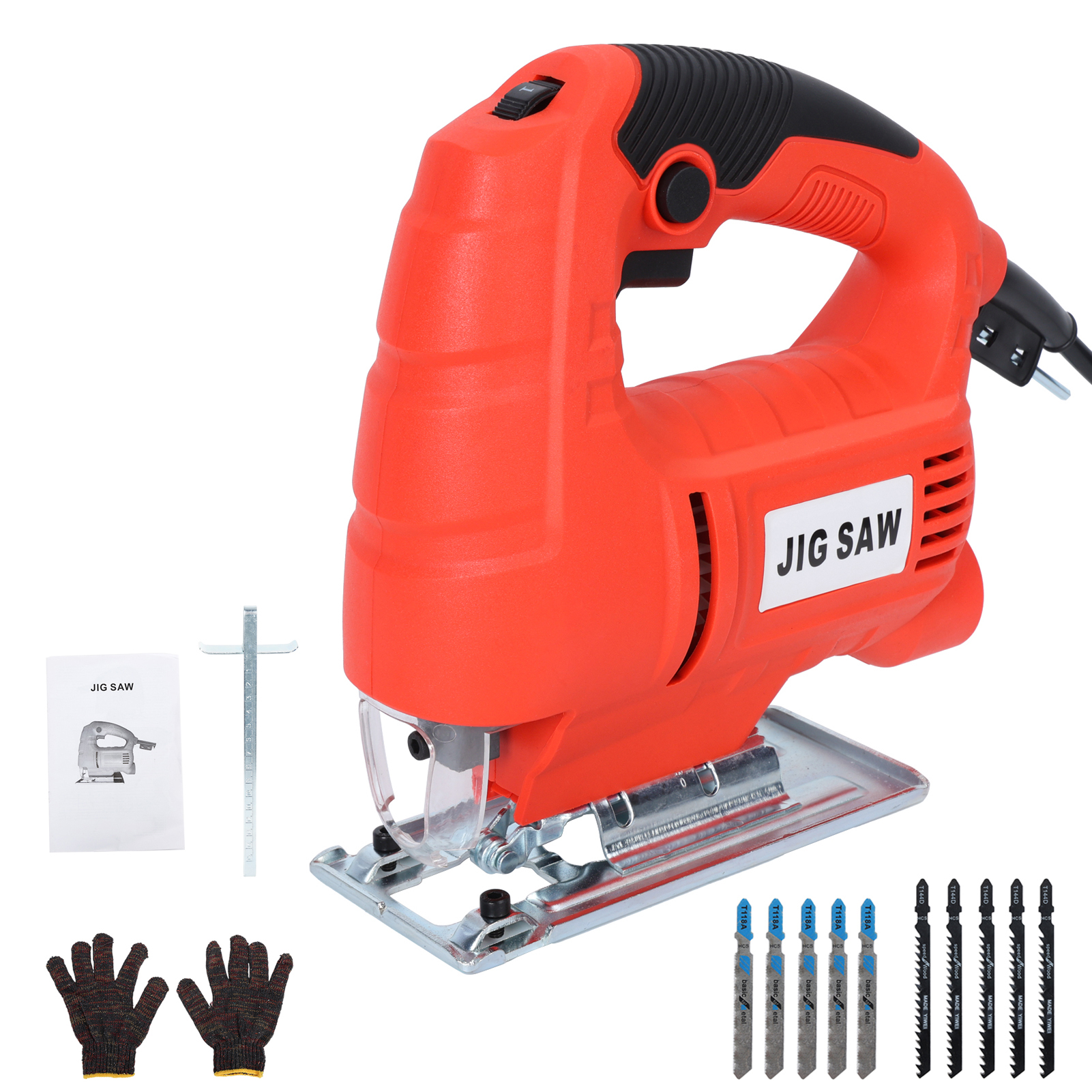 bestolf Jig Saw,Corded Electric Jig Saw Tool Kit,Jigsaw Tool Corded ...