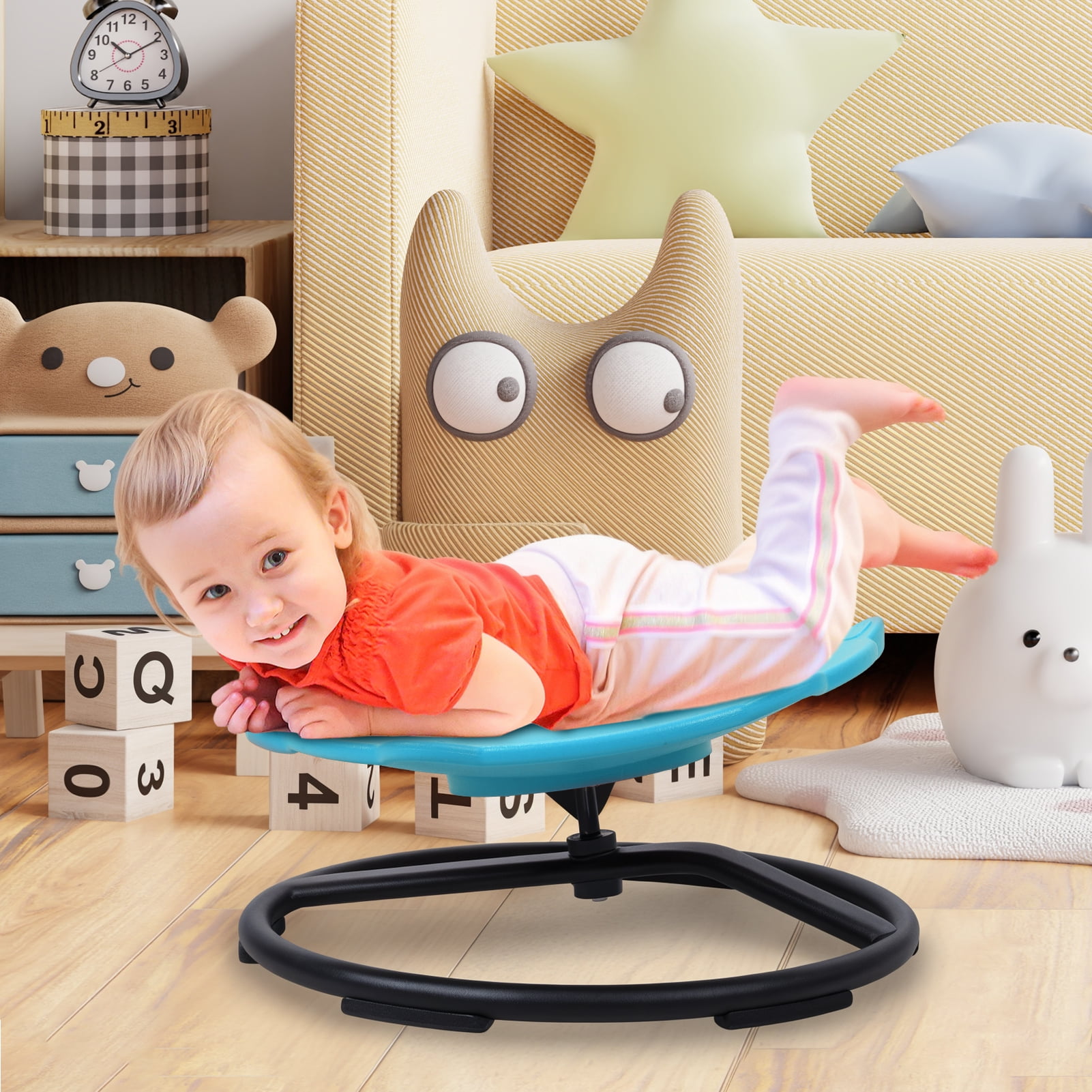 bestolf Spinning Chair, Autistic Sensory Swivel Chair, Cartoon Dinosaur ...