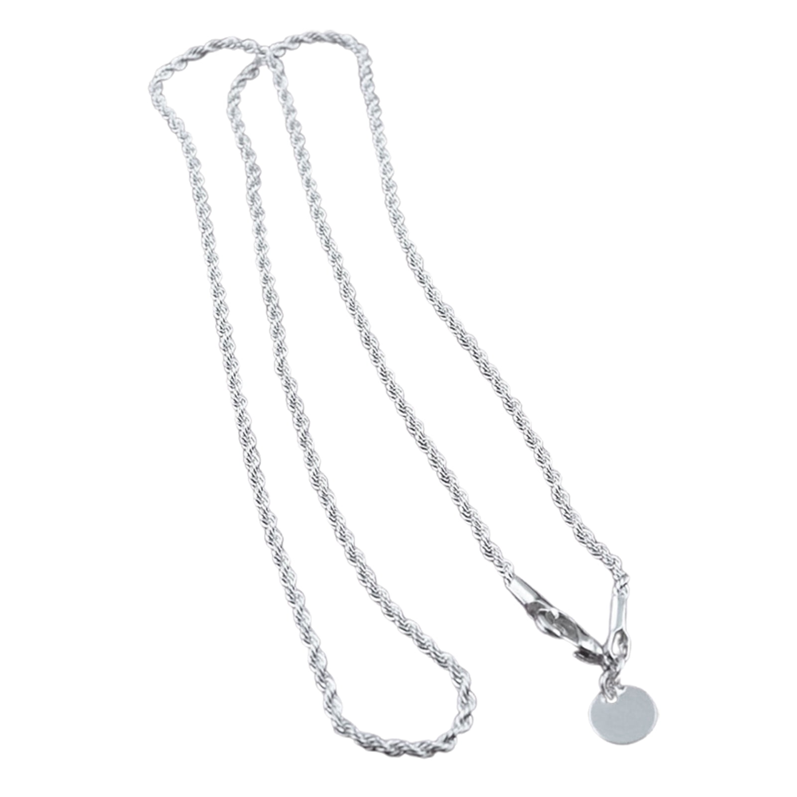 bestolf Twist Chain Necklace for Men Women Thin Metal Chain Choker ...