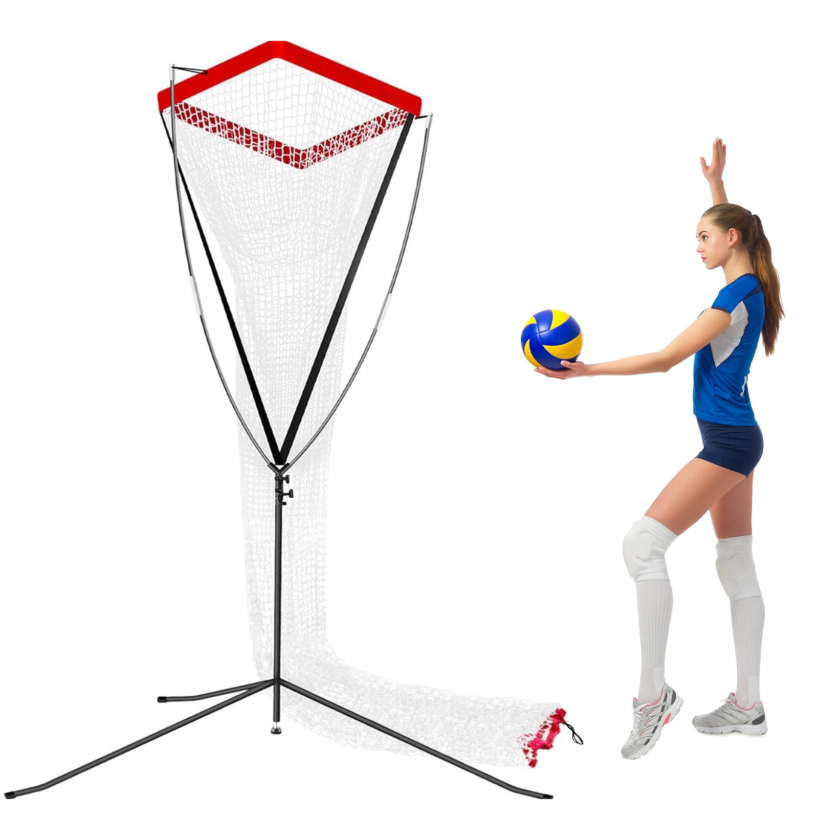 bestolf Volleyball Setter Trainer Net,Triangular Support Volleyball ...