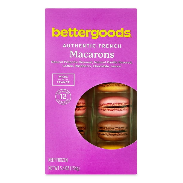 bettergoods Assorted Macarons, 5.4 oz, 12 Count - Walmart Business Supplies