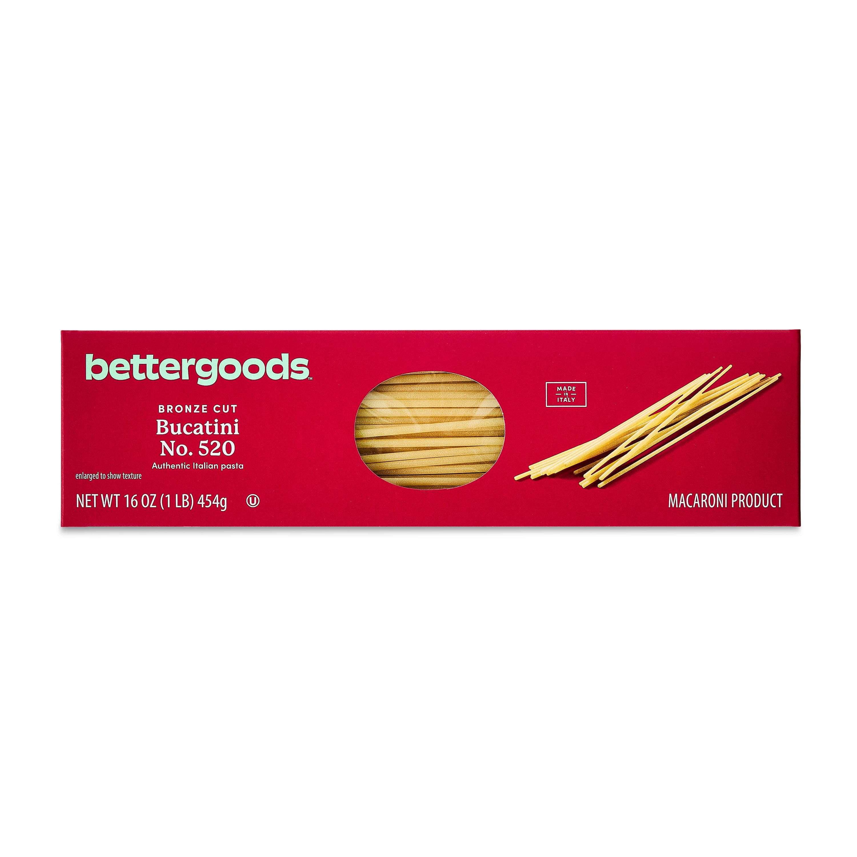 bettergoods Bronze Cut Bucatini Pasta 16 oz No 520 Thick Hollow Strands ...