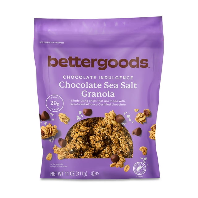 bettergoods Chocolate Indulgence Chocolate Sea Salt Granola, 11 oz ...
