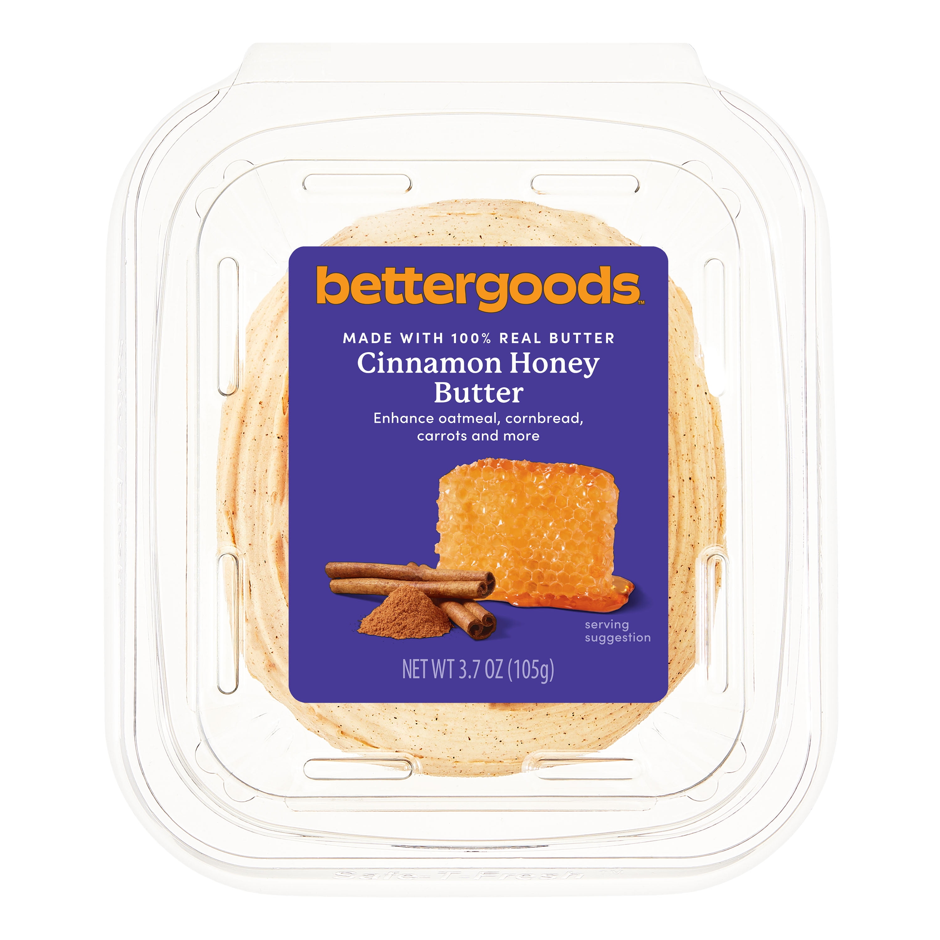 bettergoods Cinnamon Honey Butter 3 oz with Real Butter, Honey, and ...