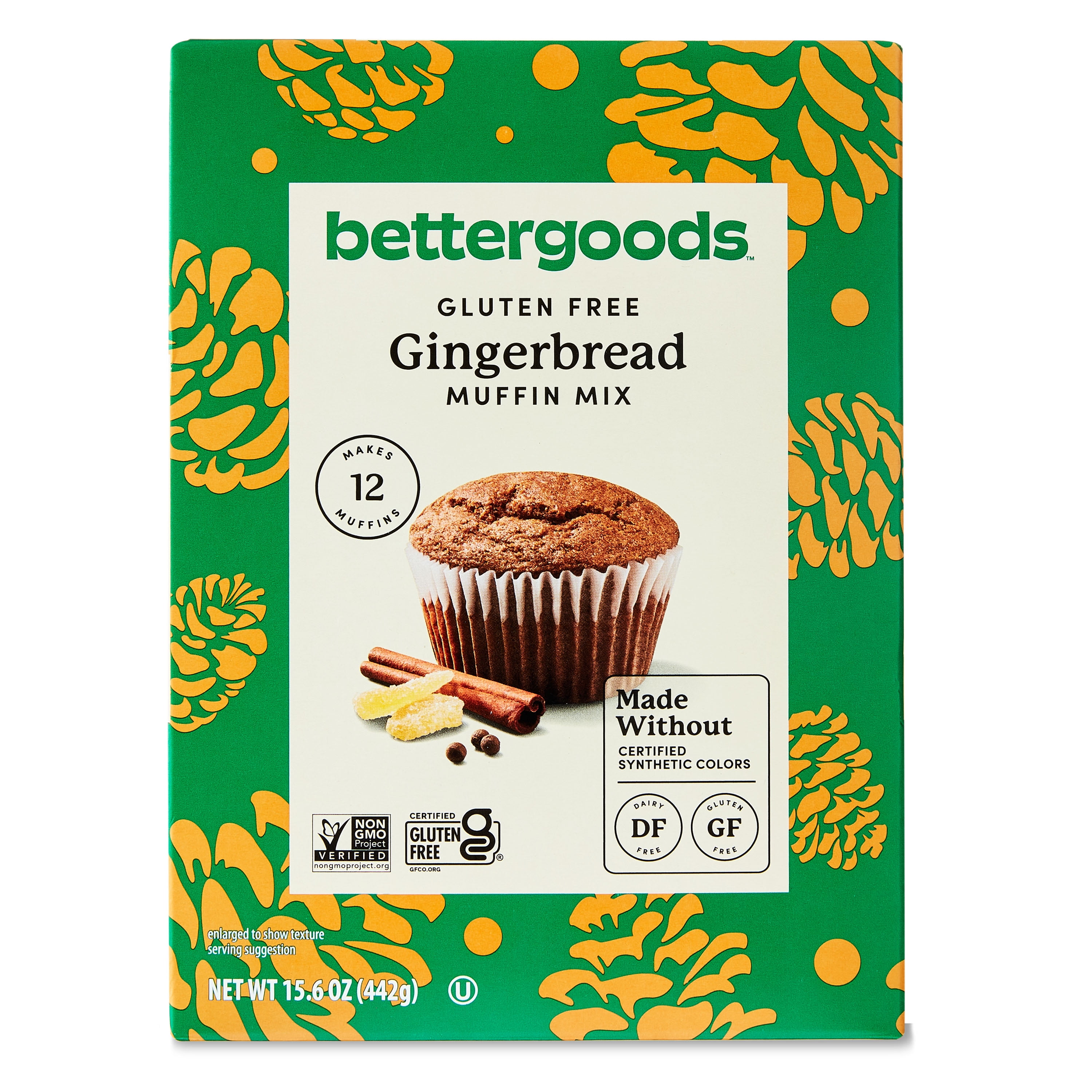 bettergoods Gluten Free Gingerbread Muffin Mix Carton, 15.6 oz ...
