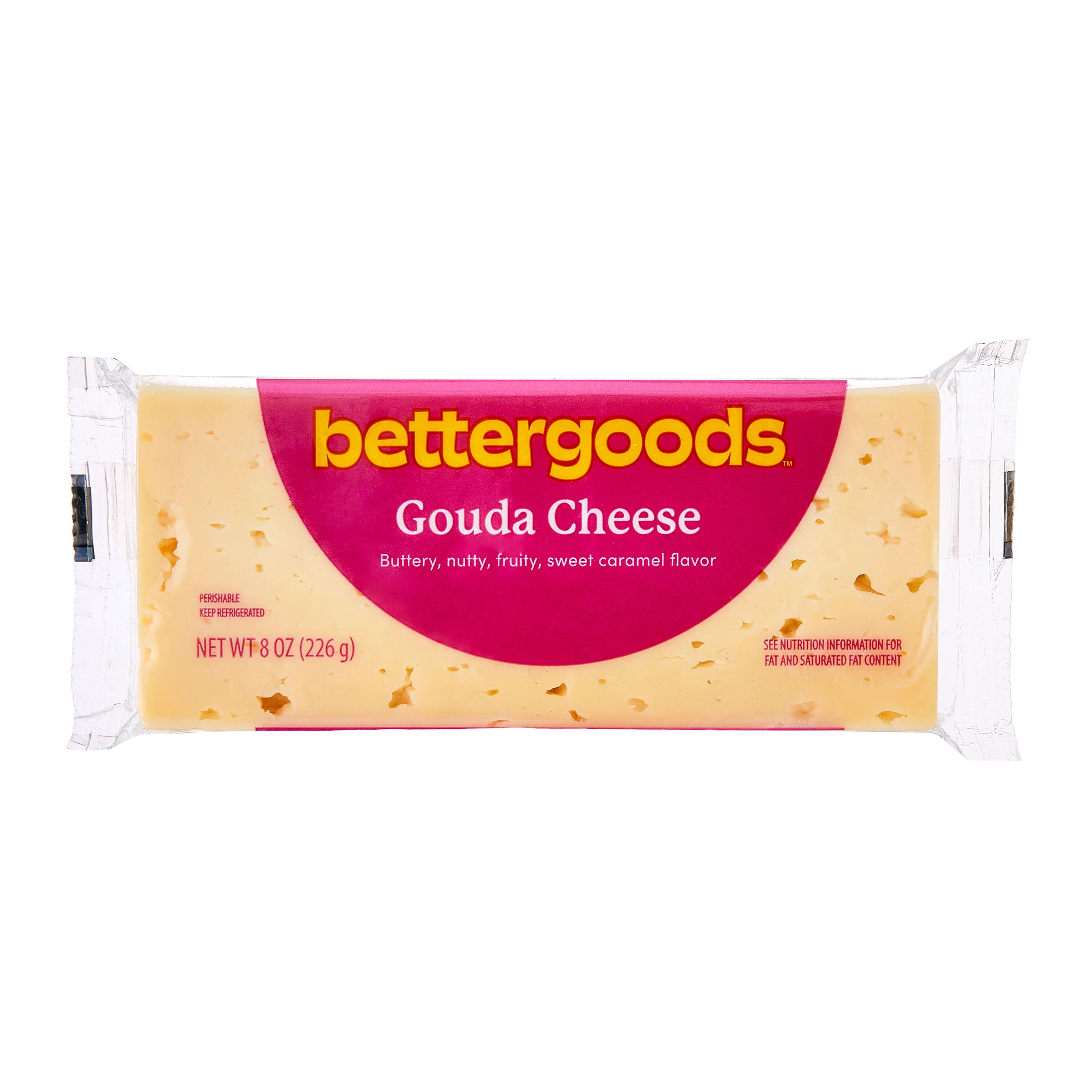 bettergoods Block Gouda Cheese, 8 oz - Walmart.com