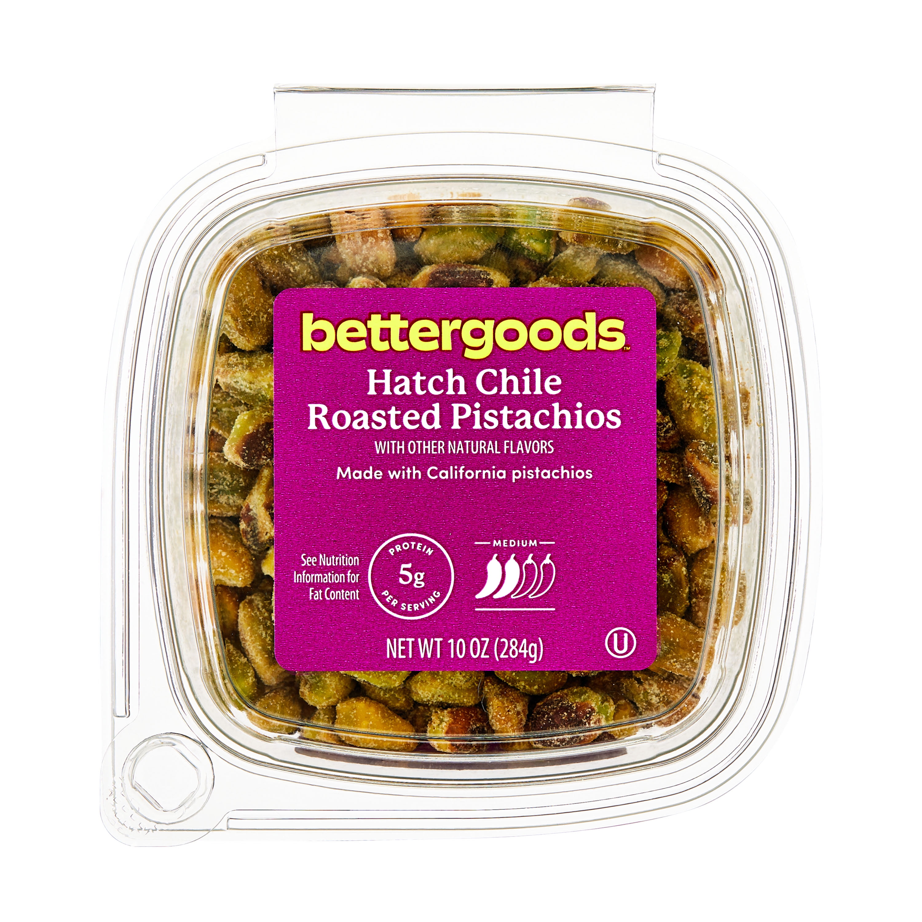 bettergoods Hatch Chile Roasted Pistachios 10 oz Spicy Snack with ...