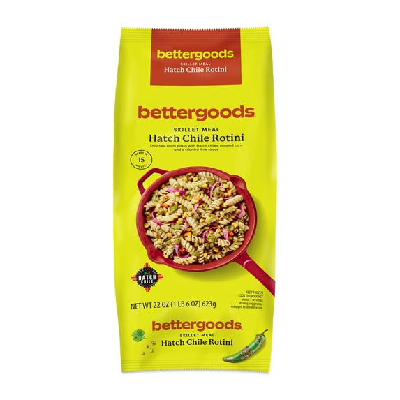 bettergoods Hatch Chile Rotini Skillet Meal, 22 oz (Frozen) - Walmart.com