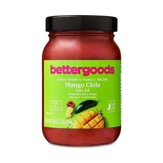 bettergoods Mango Chile Salsa Mild 16 oz Fruit and Tomato Salsa with ...