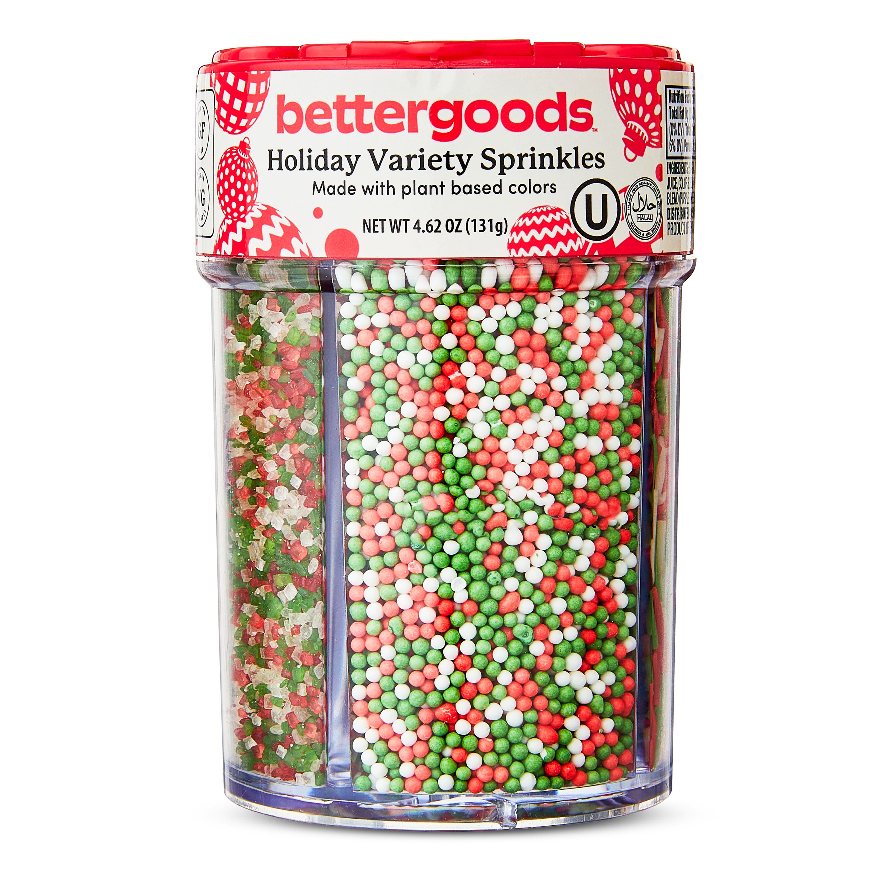bettergoods Multicolor Holiday Variety Sprinkles, 4.62 oz - Walmart.com