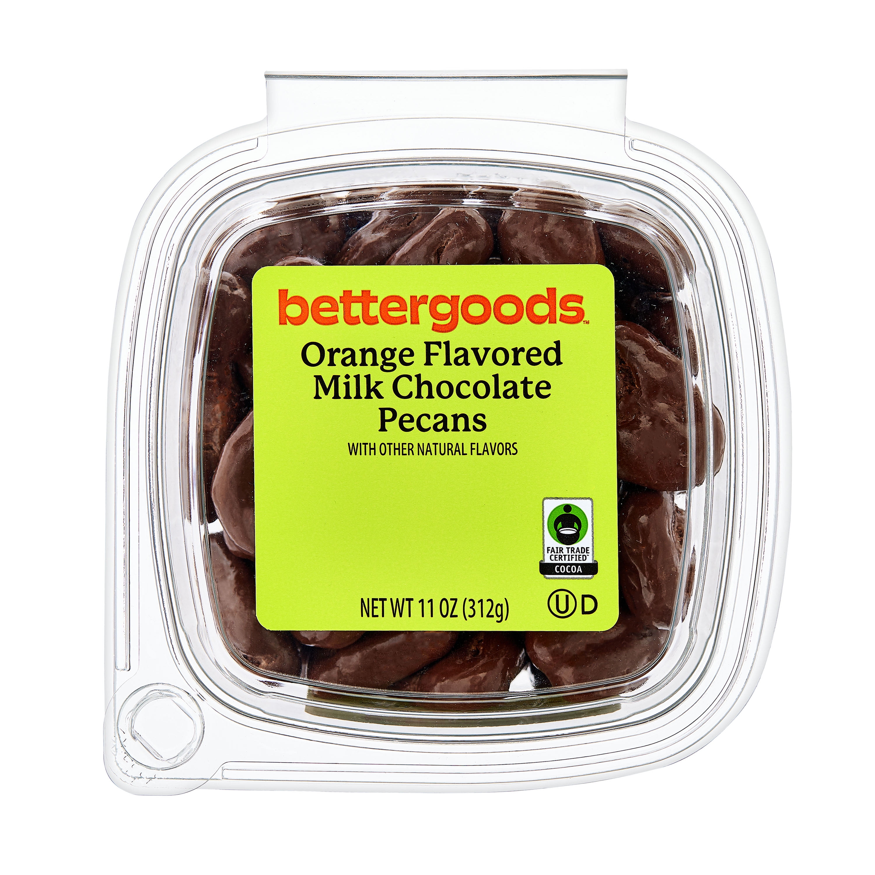 bettergoods Orange Flavored Milk Chocolate Pecans, 11 oz Tub ...
