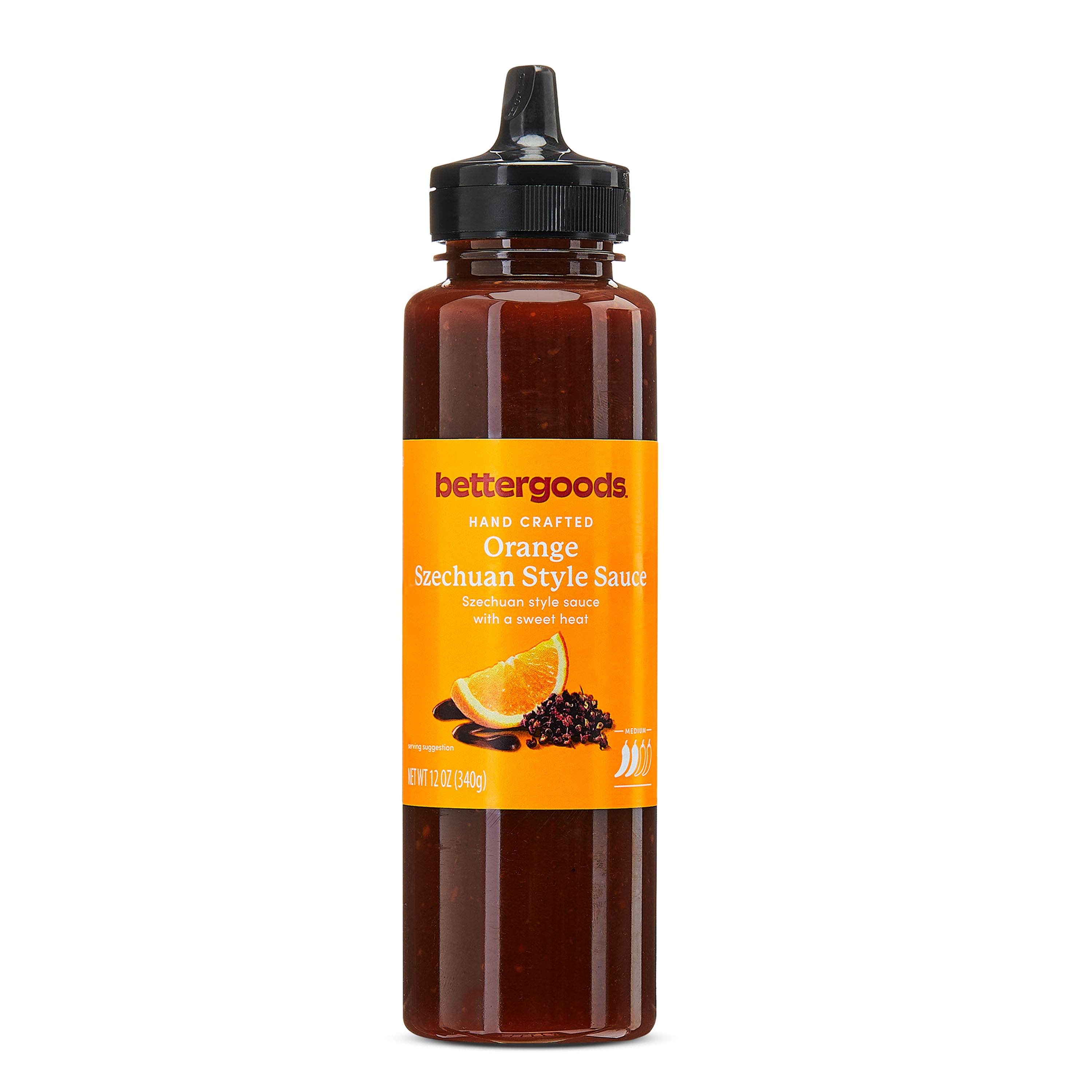 bettergoods Orange Szechuan Style Sauce 12 oz with Tangy Spicy Flavor ...