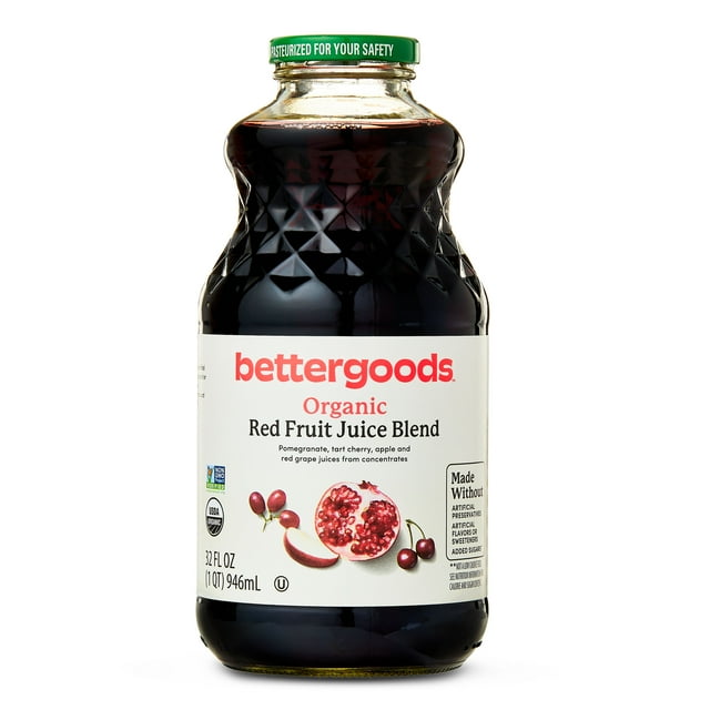 bettergoods Organic Red Fruit Juice Blend, 32 fl oz - Walmart.com