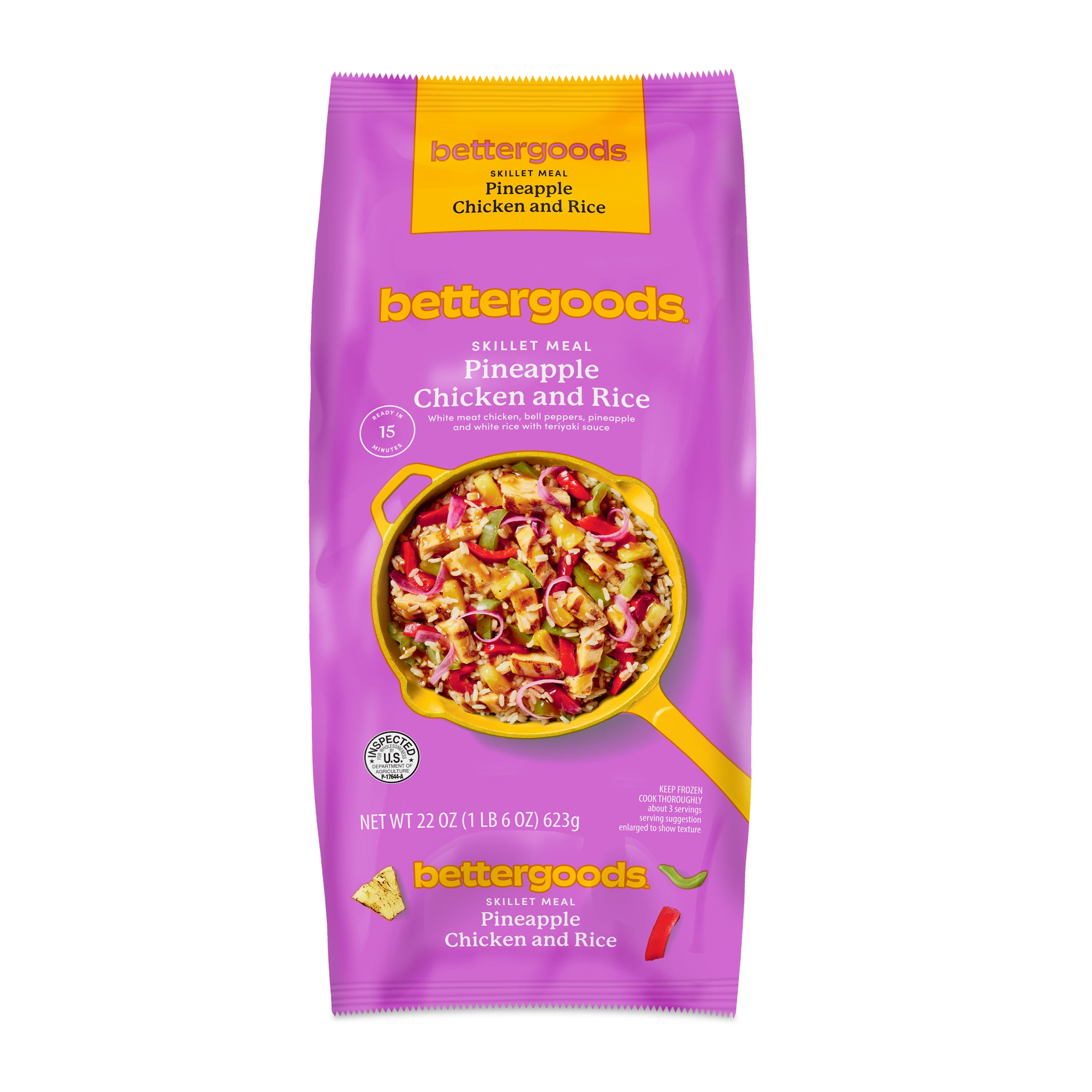 bettergoods Pineapple Chicken & Rice Skillet Meal, 22 oz (Frozen ...