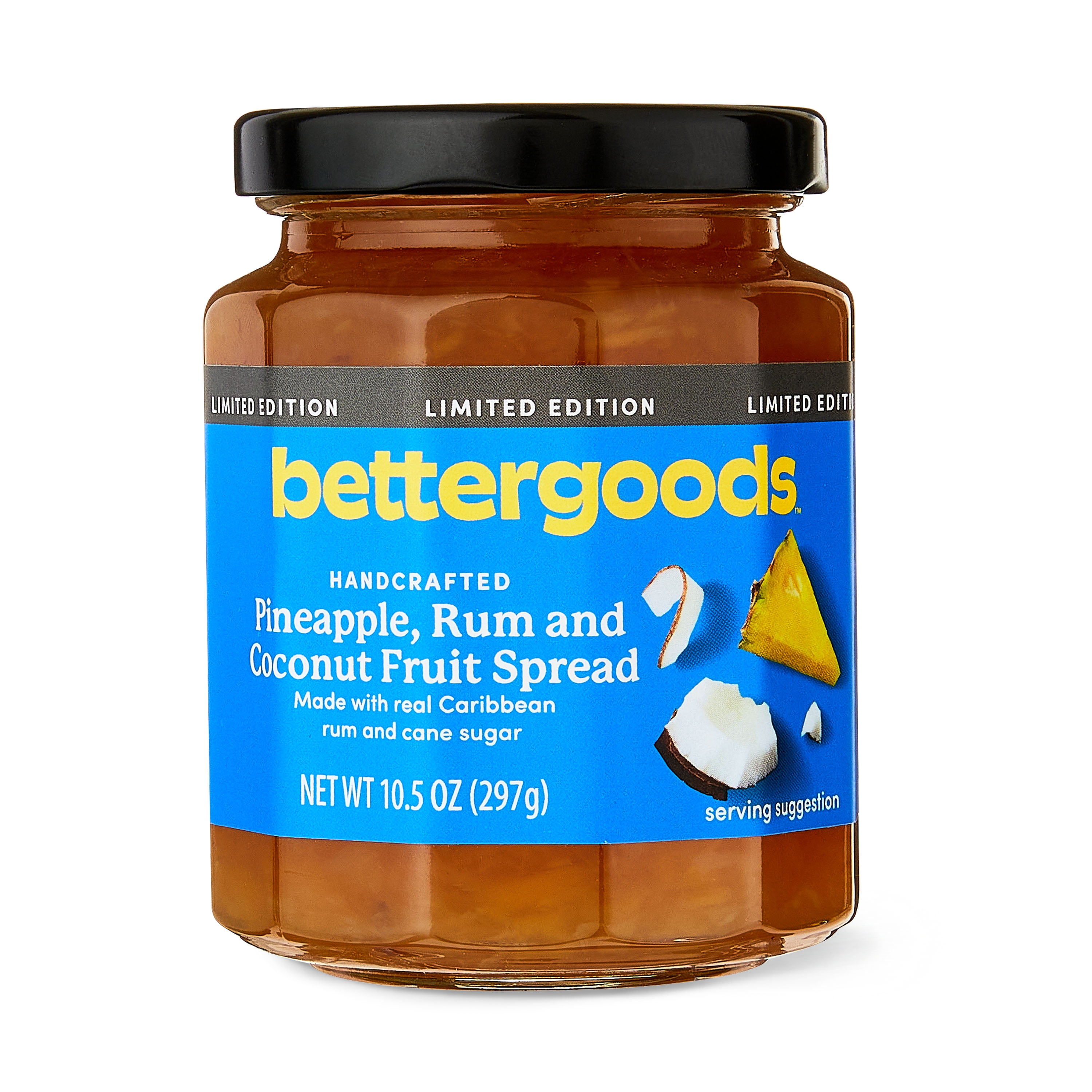 bettergoods Pineapple, Rum, and Coconut Fruit Spread 10.5 oz with ...