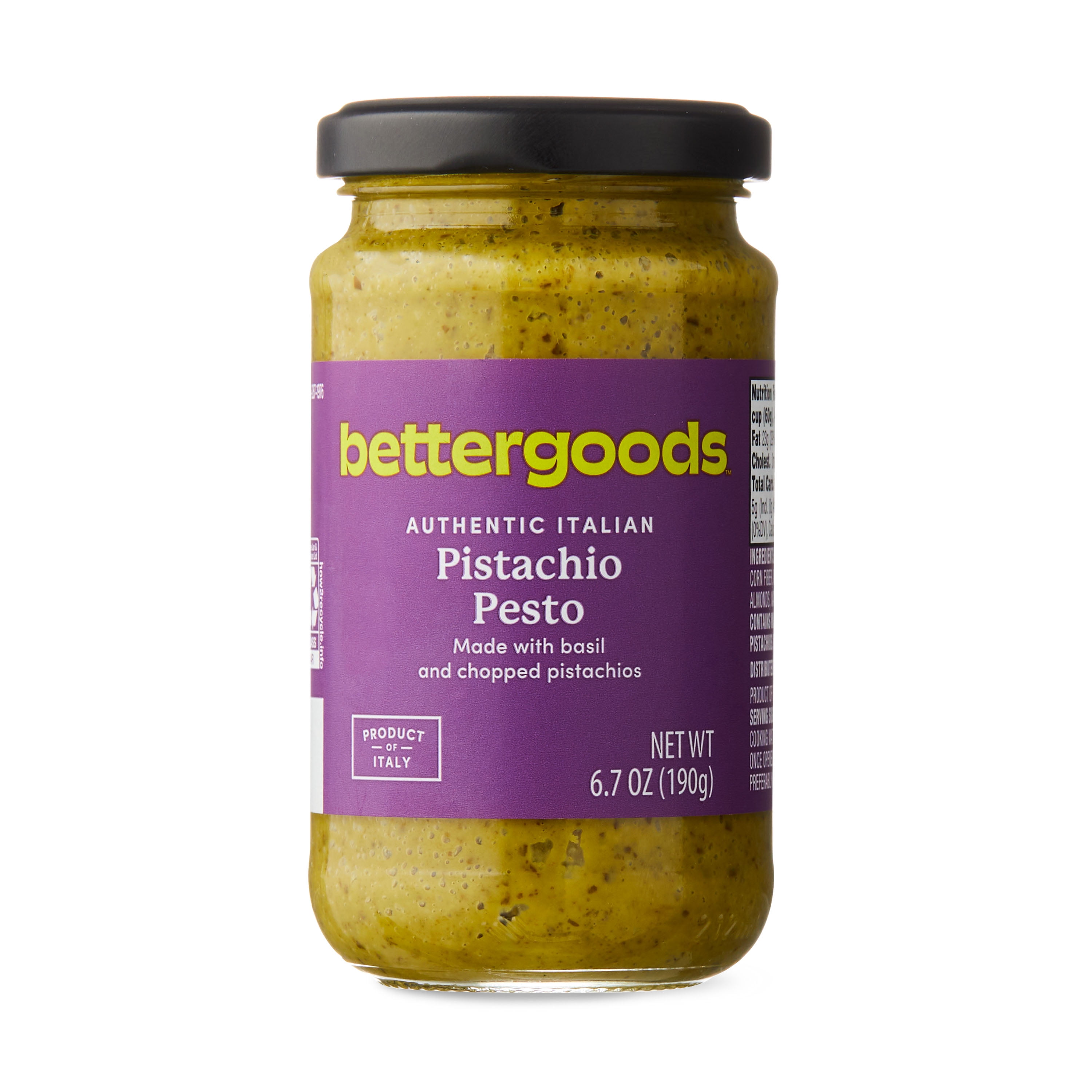 bettergoods Authentic Italian Pistachio Pesto, 6.7 oz - Walmart.com