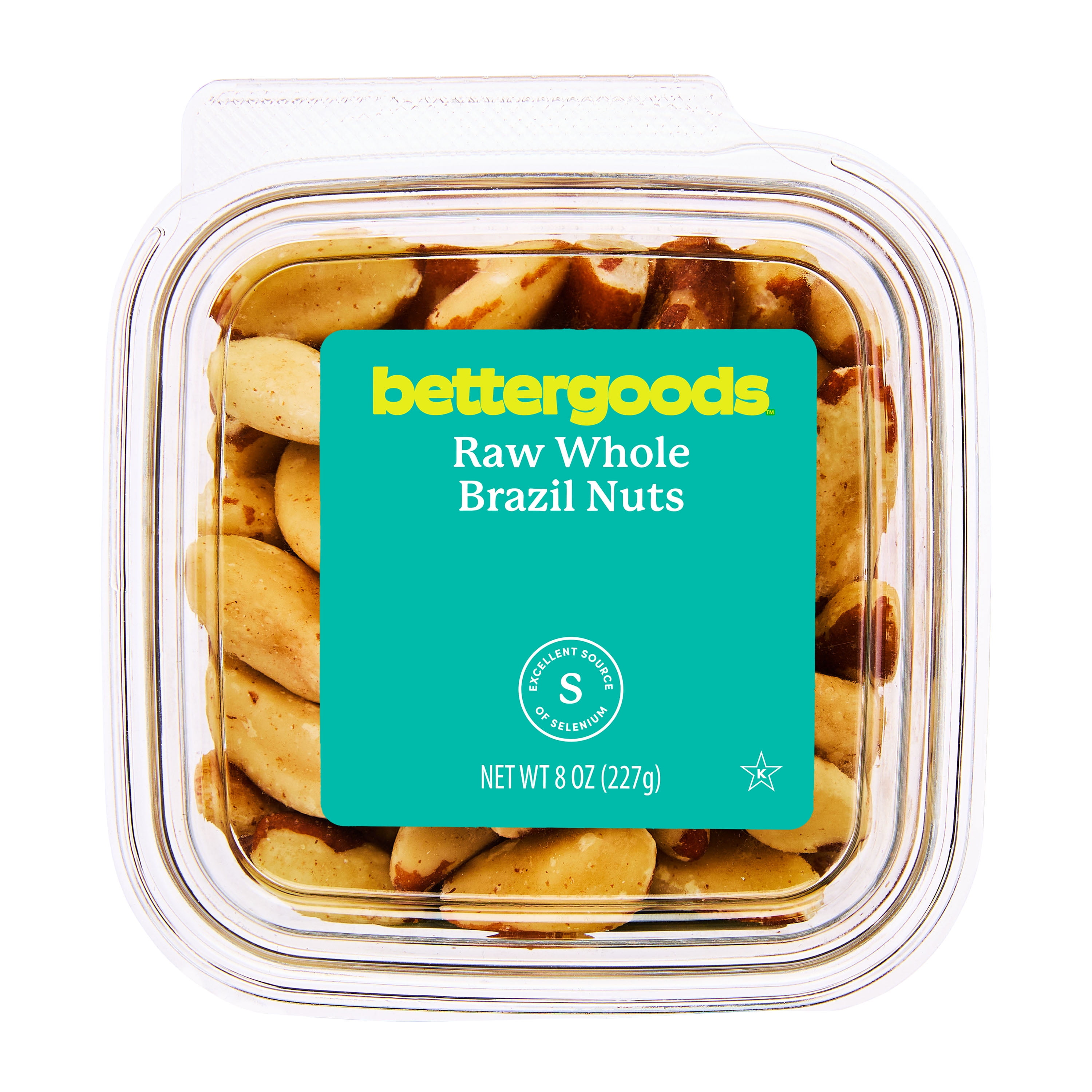 bettergoods Raw Whole Brazil Nuts 8 oz Unsalted Rich in Selenium Nut ...