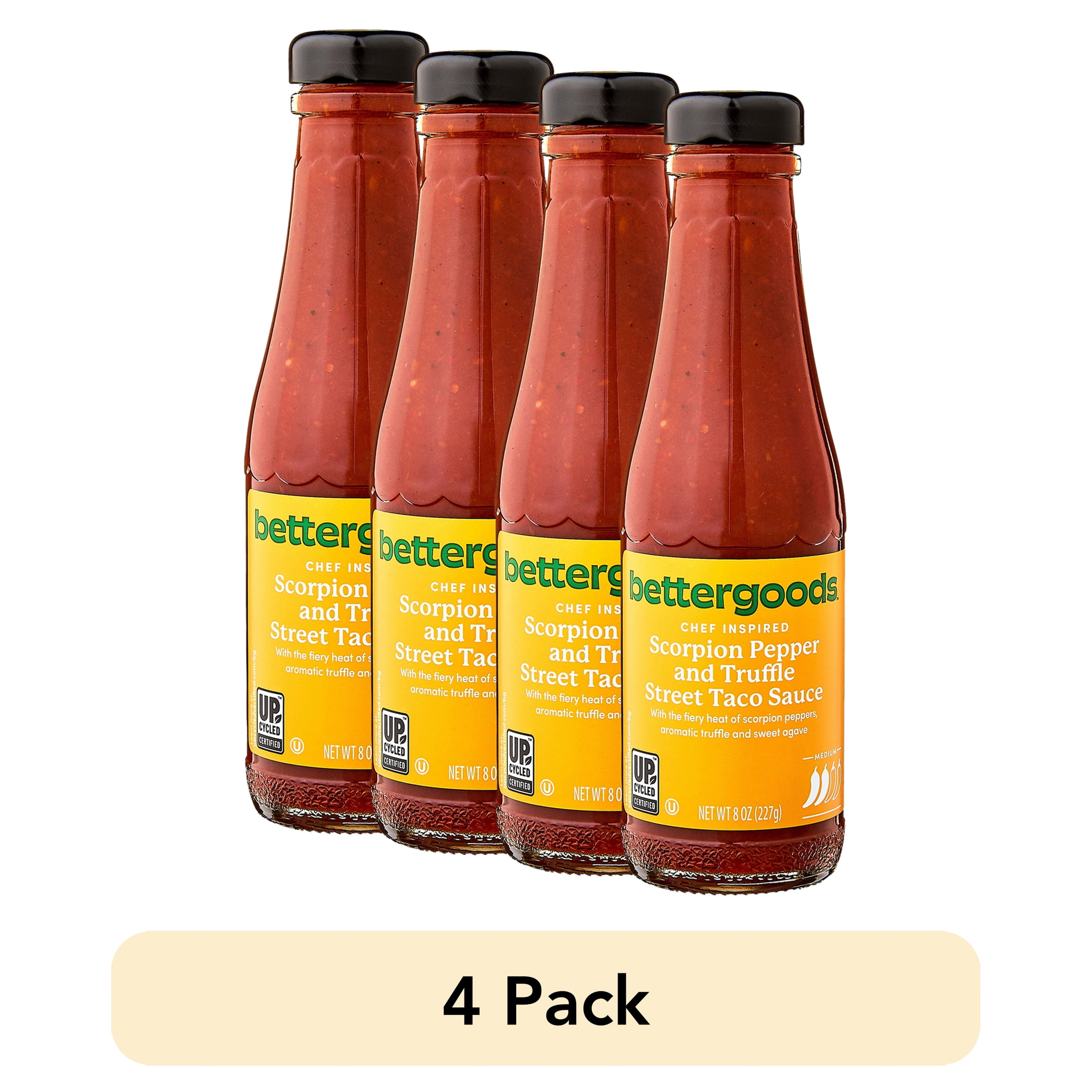 (4 pack) bettergoods Scorpion Pepper and Truffle Street Taco Sauce, 8 ...