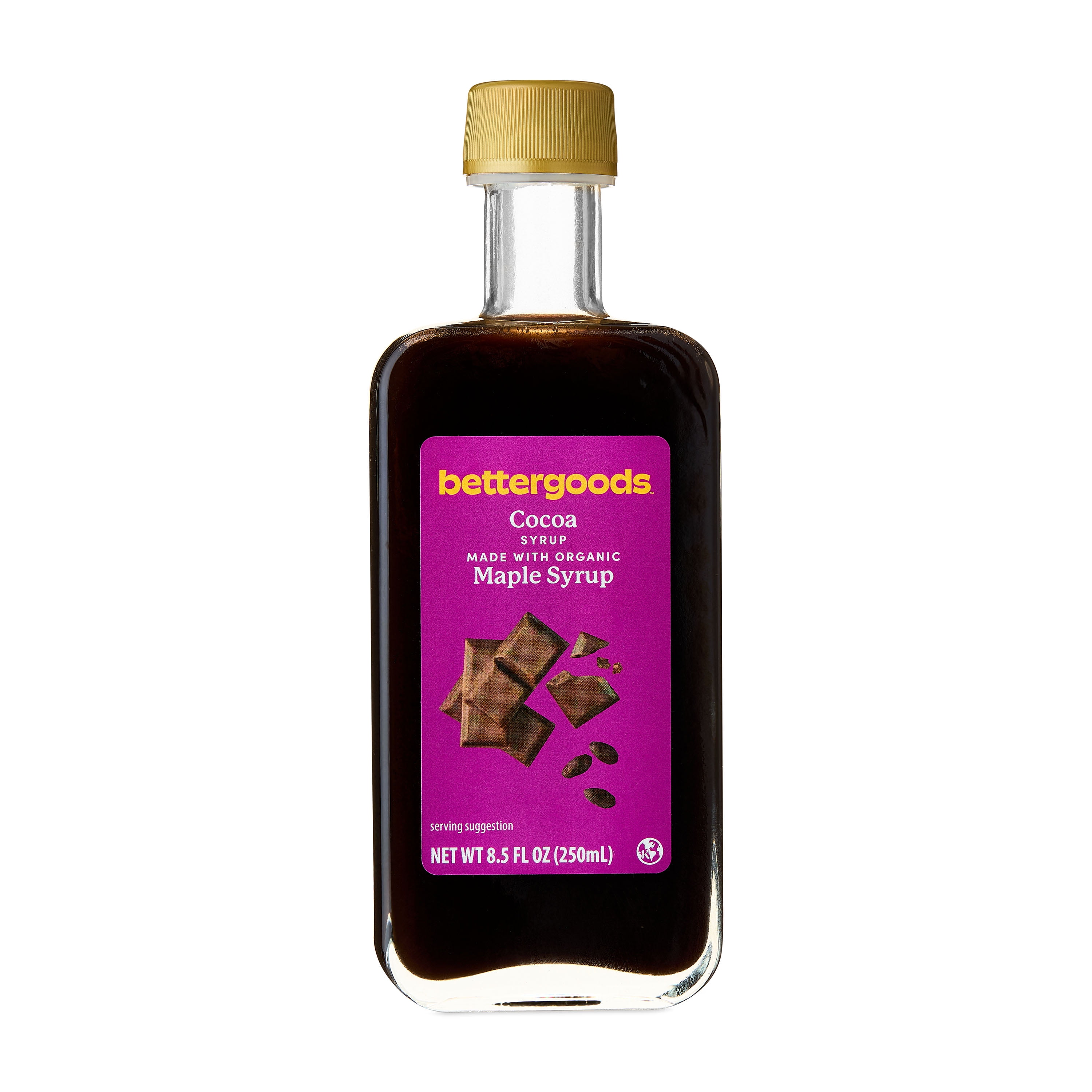 bettergoods Cocoa Maple Syrup, 8.5 fl oz - Walmart.com