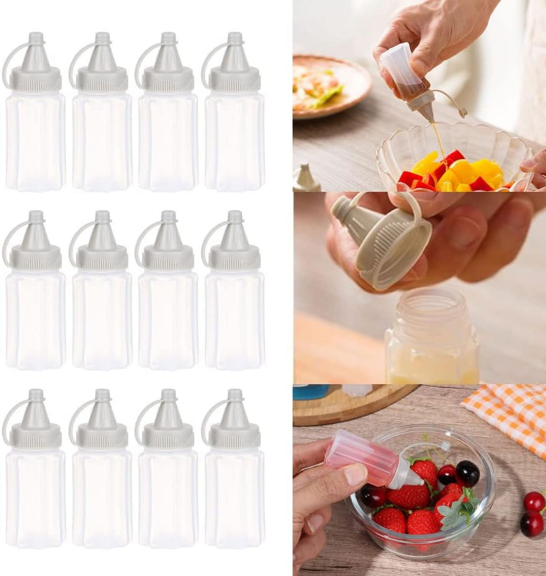 beyonday 12pcs Mini Seasoning Squeeze Bottles, 30ml/1oz Transparent ...