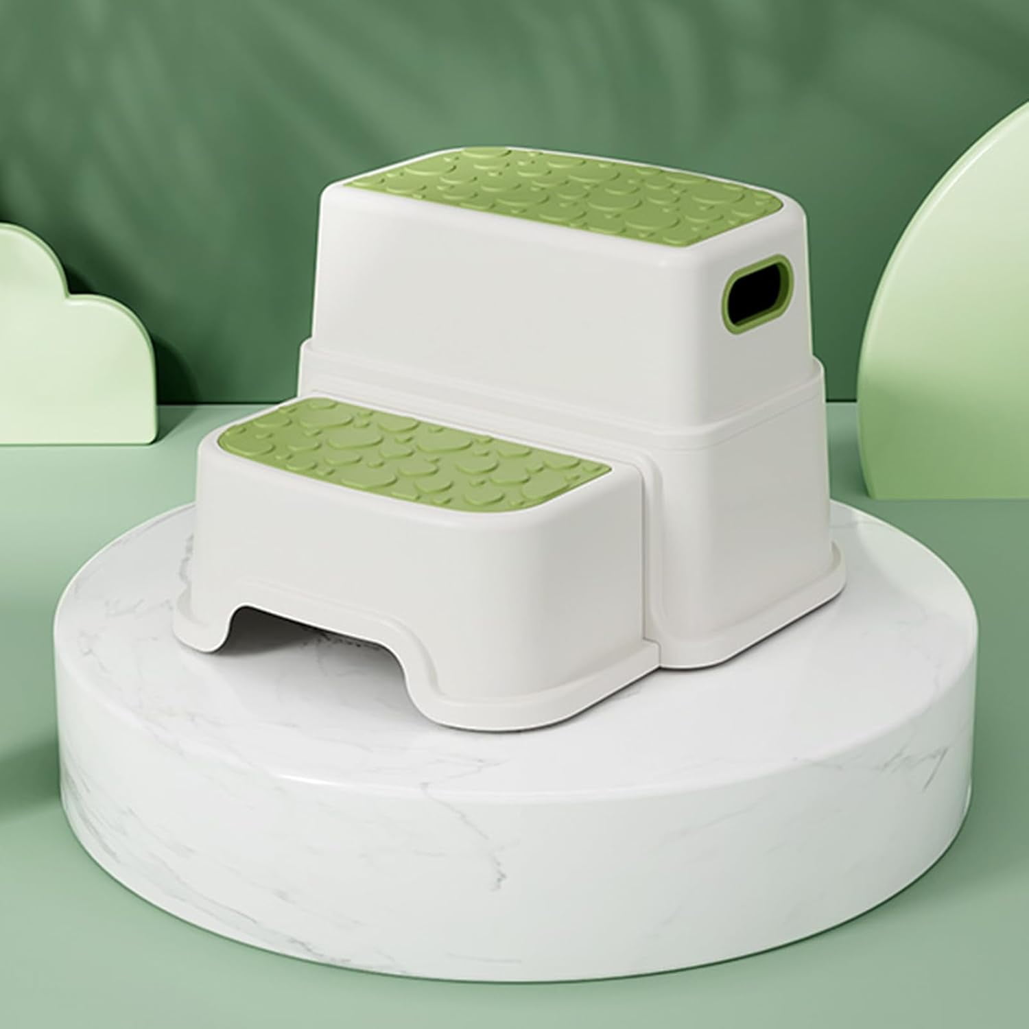 bgtfder 2 Step Stool for Kids Anti-Slip Toddler Step Stool Toilet Potty ...