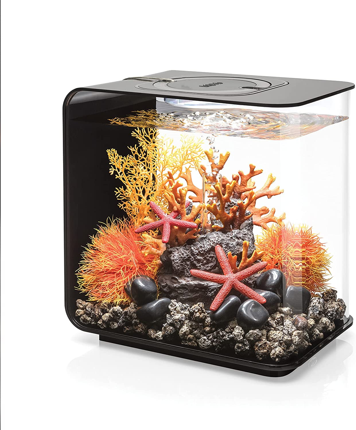 biOrb Flow 15 Aquarium with Standard Light - 4 Gallon, Black, Acrylic ...