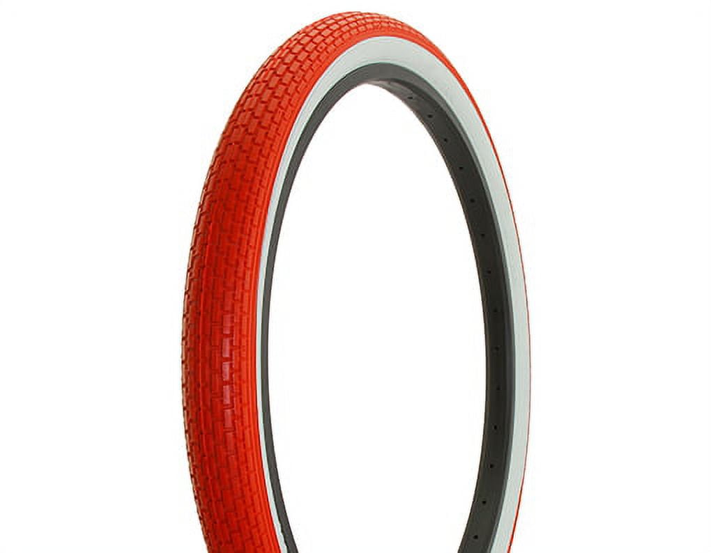 bicycle Tire Duro 26" x 2.125" Red/White Side Wall HF-120A.lowrider ...