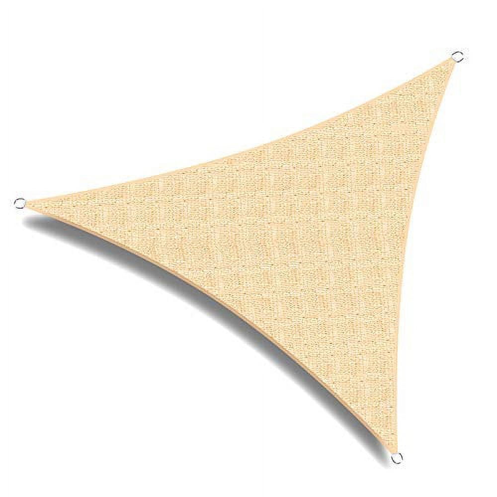 big 20'x20'x20' oversized triangle garden patio sun sail shade 20 ft ...