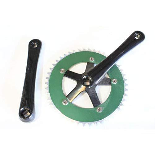 big roc 57cc8106agnbk cotterless crank sets, 46t x 170mm x 130mm, green ...