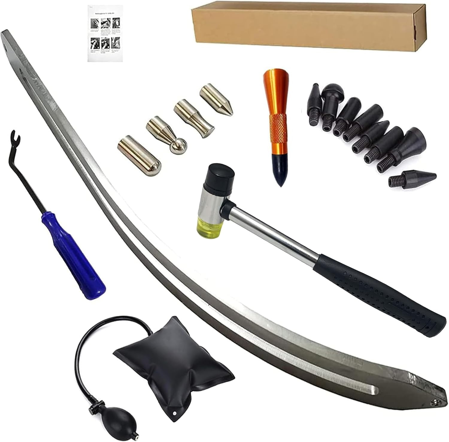 big size dent rods, paintless car dent removal tool,front fender damage ...