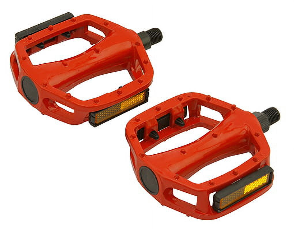bike 505 Alloy Pedals 1/2 Red.bicycle Pedals - Walmart.com