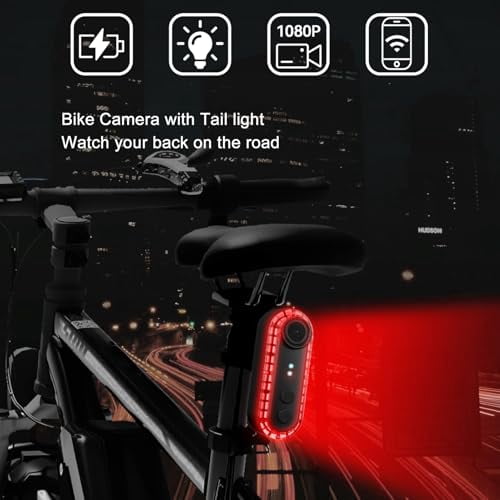 bikerear view camera with tail light, 1080P HD bikecamera, waterproof ...