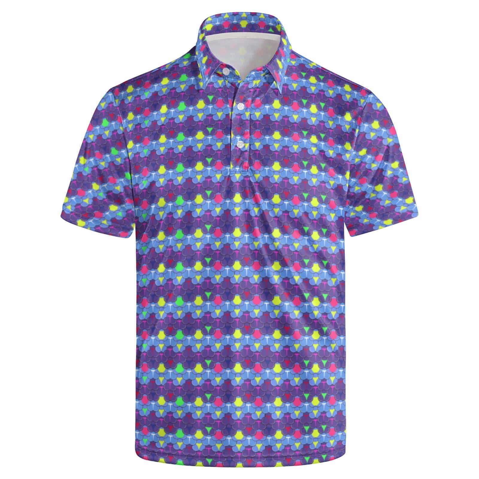 bikini Golf Shirts for Men Outfit Dry Fit Performance Rave Outfit Retro ...