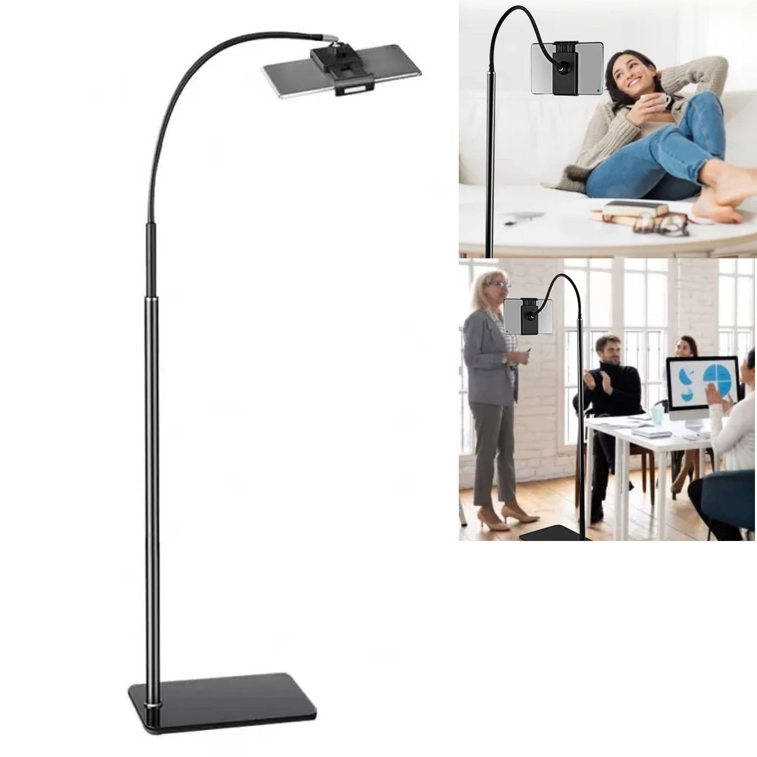 bimiti 69" Tablet iPad Floor Stand Holder - Heavy Duty Adjustable ...