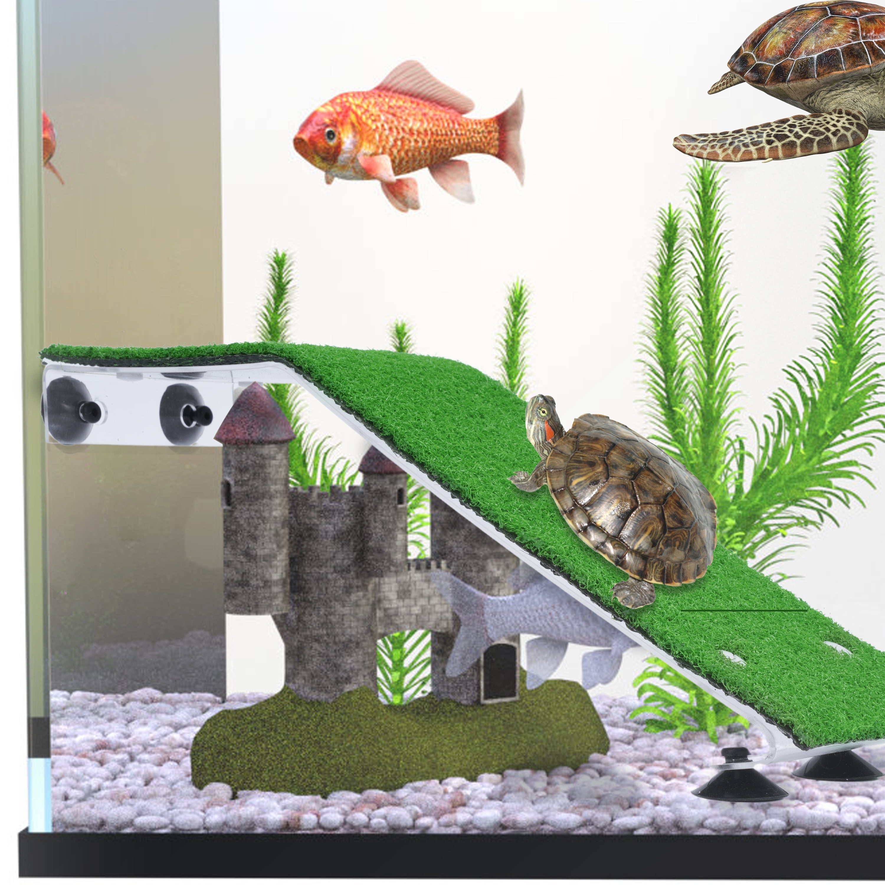 ymokee Lawn Turtle Basking Platform, Turtle Resting Basking Platform ...