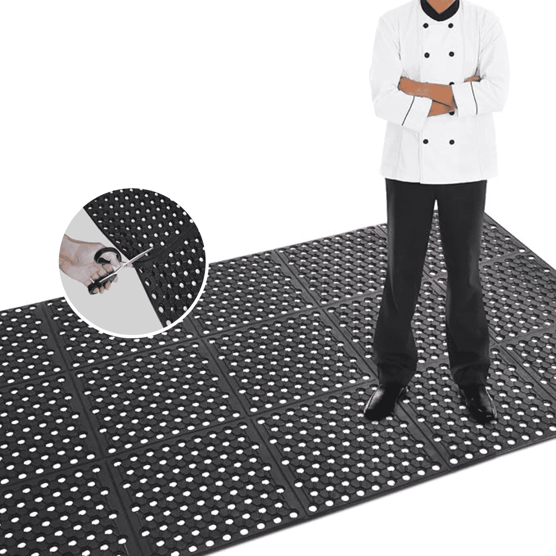 "Bimiti Anti-Slip Large 83"" x 36"" Commercial Kitchen Rubber Floor Mat ...