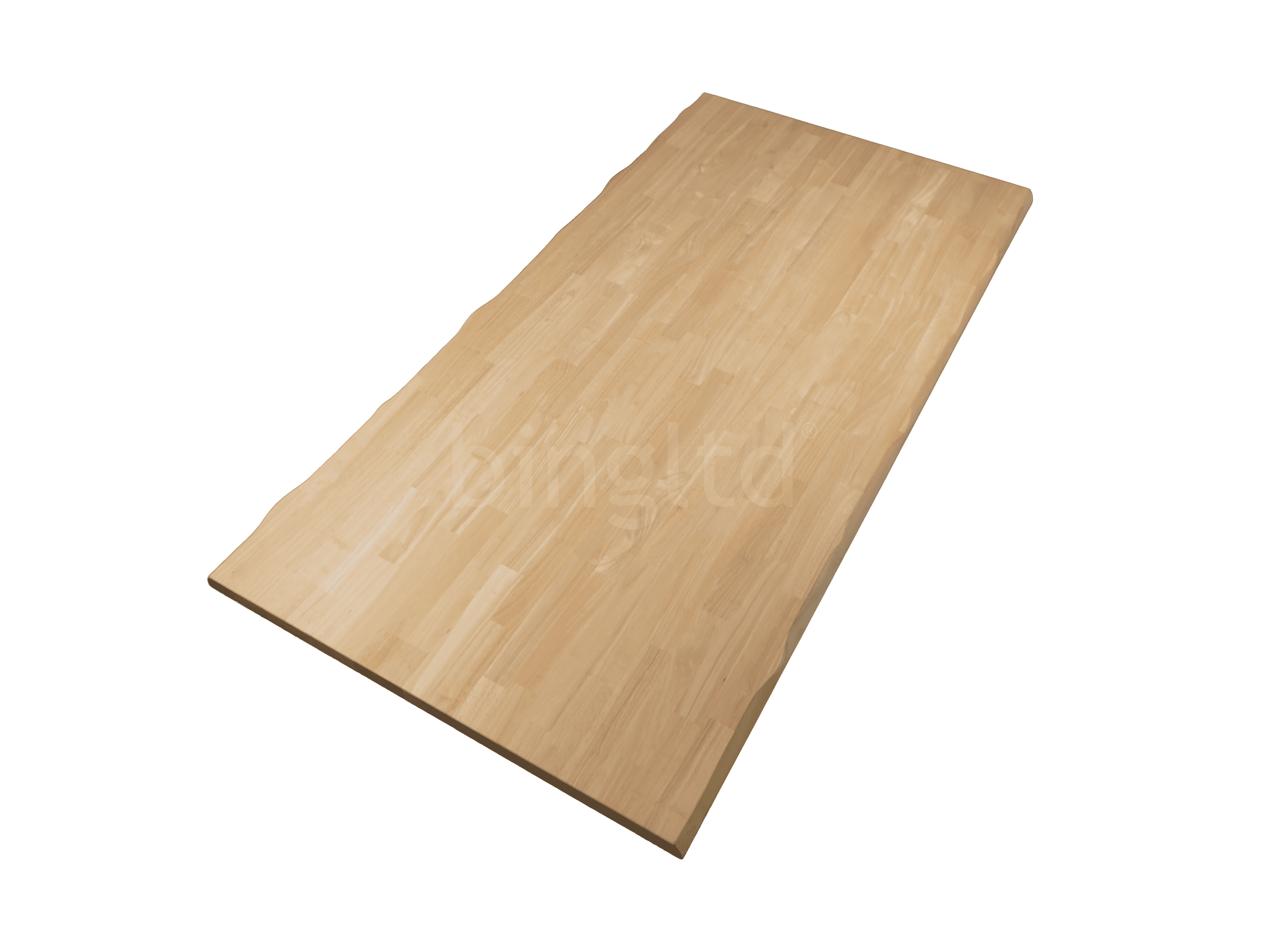 bingltd- Unfinished Live Edge 70" x 35" x 1.5 in Hevea Rectangular ...