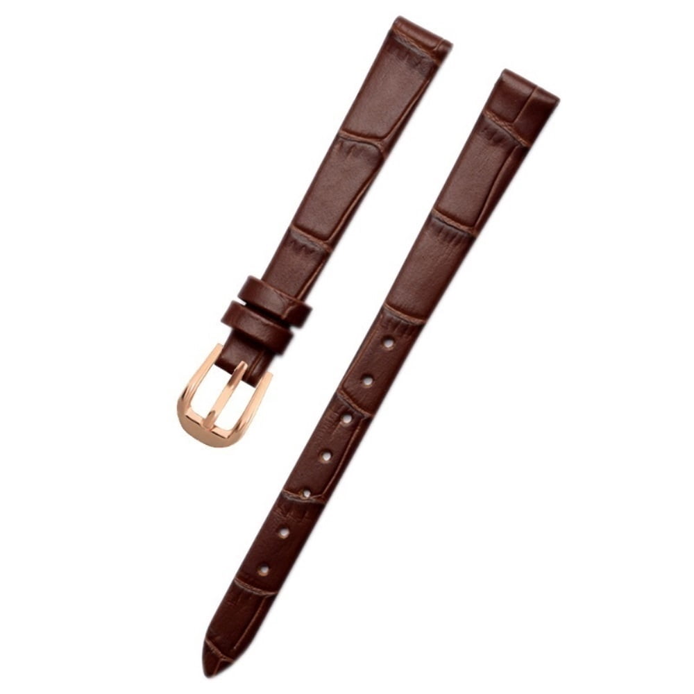 binyu Bamboo Grain Watch Band for Women 12mm Red Pin Buckle Soft Ladies ...