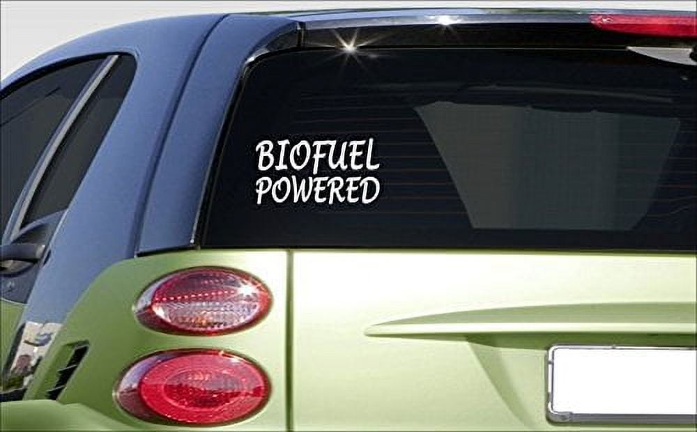 biofuel powered 8" sticker *E972* DECAL jdm turbo hybrid bio diesel kit ...