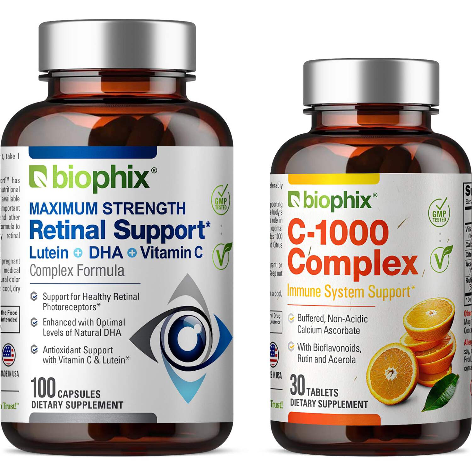 biophix Retinal Support Maximum Strength Complex Formula 100 Capsules ...