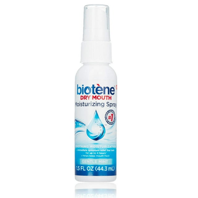 biotene Moisturizing Mouth Spray Gentle Mint, 1.5 FL OZ (Pack of 4 ...
