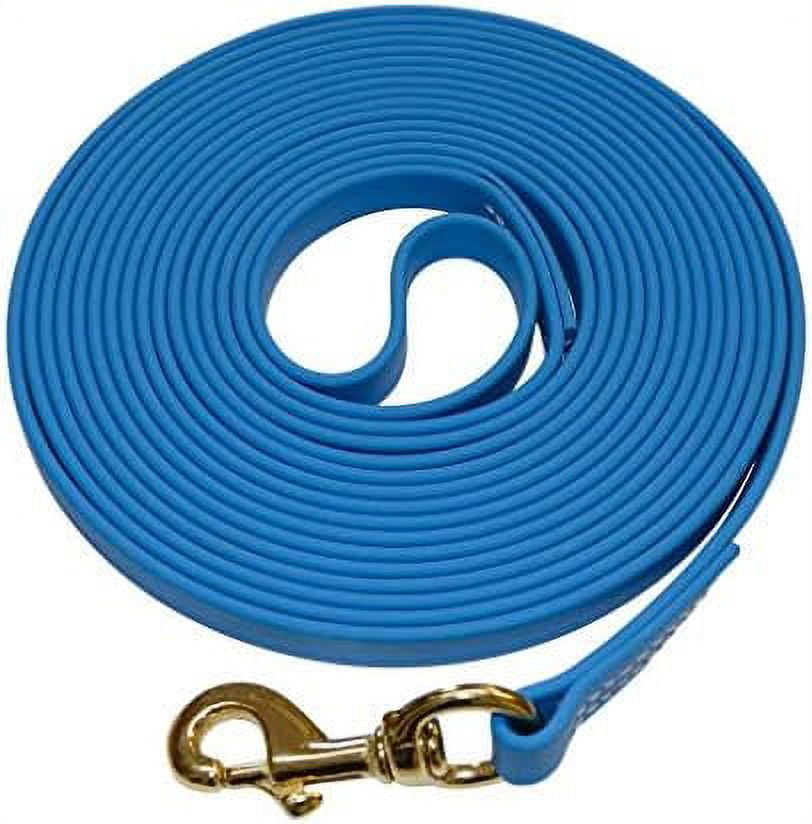biothane waterproof all weather dog leash with solid brass hardware (5/ ...