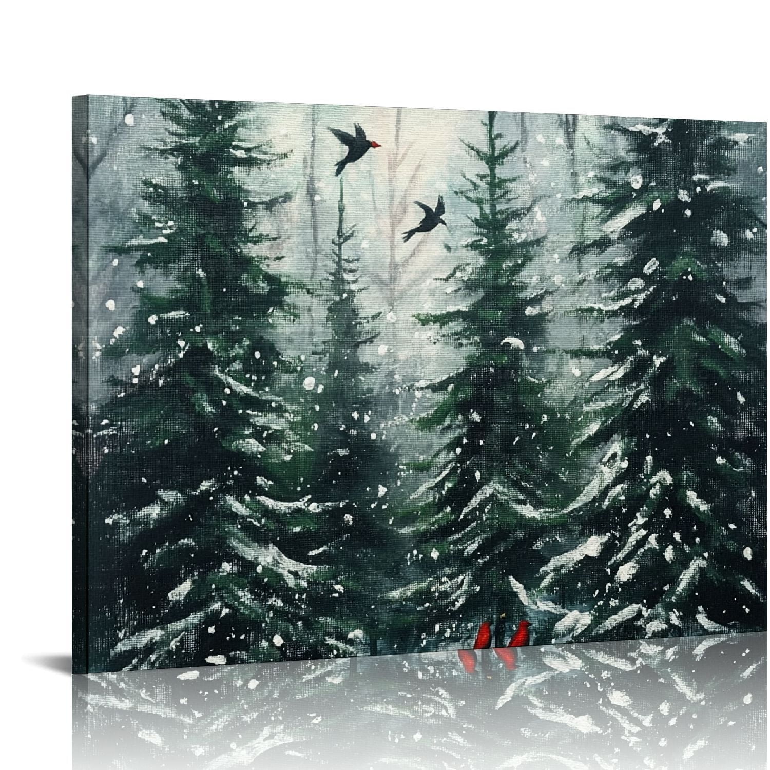 birds snow Canvas Art Modern Canvas Prints Living Room Bedroom Home ...