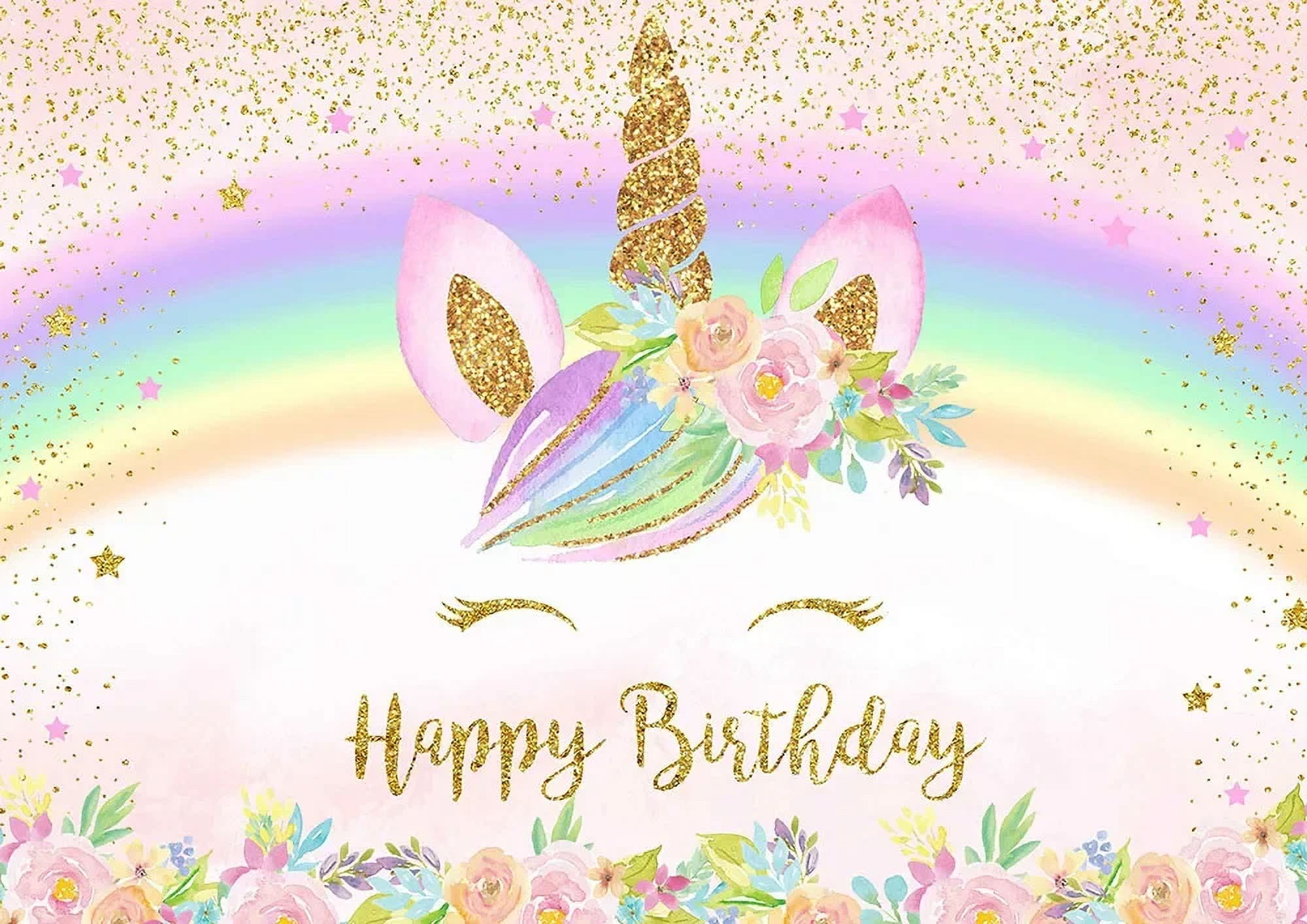 birthday backdrop baby shower bokeh glitter photo background birthday photocall floral birthday ...