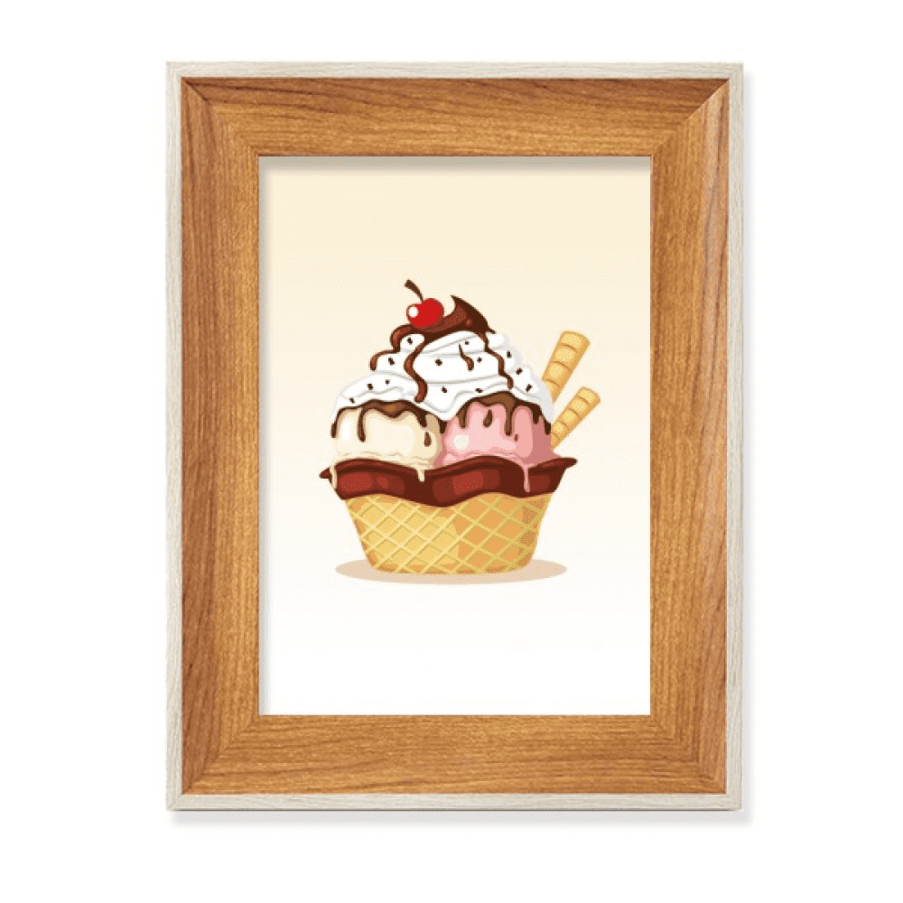 biscuits cherry chote ice desktop wooden photo frame display picture ...