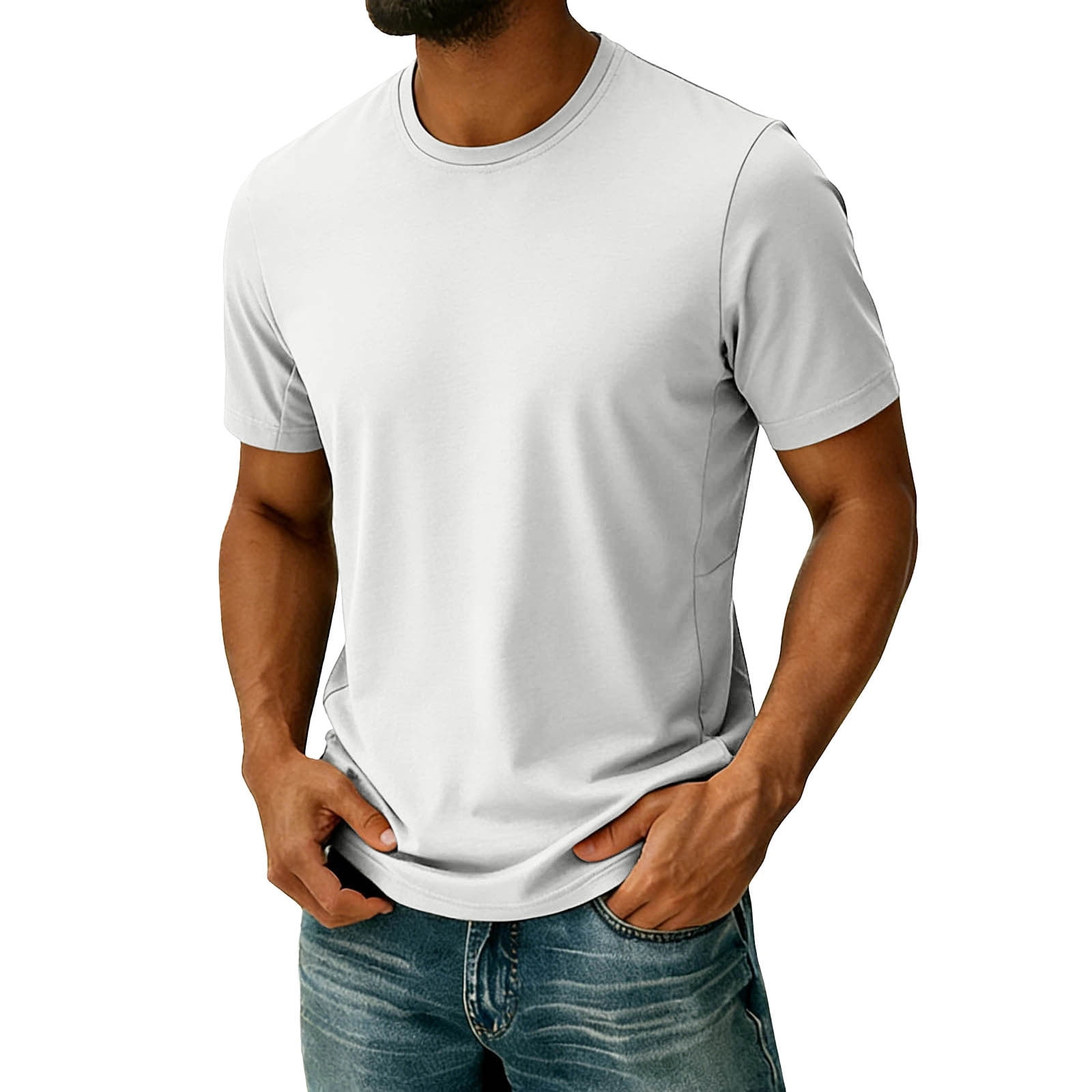 biudgviw Big and Tall Shirts for Men Summer Casual Workout Running ...