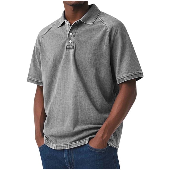biudgviw Big and Tall Shirts for Men Vintage Casual Short Sleeve Button ...